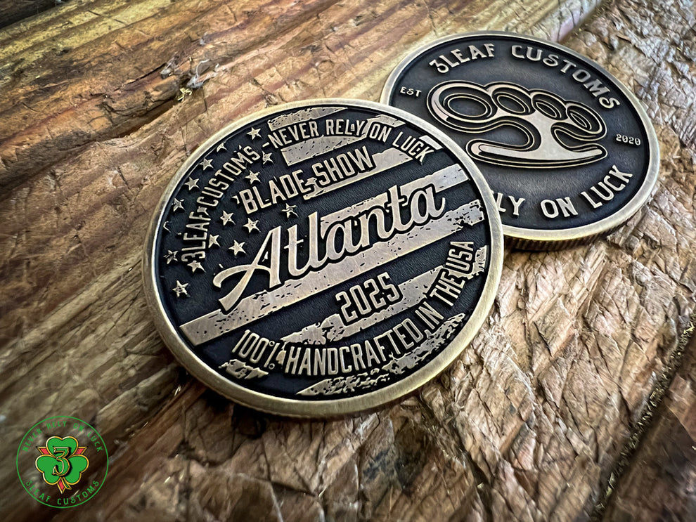 2025 Blade Show ATL Challenge Coin – 3Leaf Customs